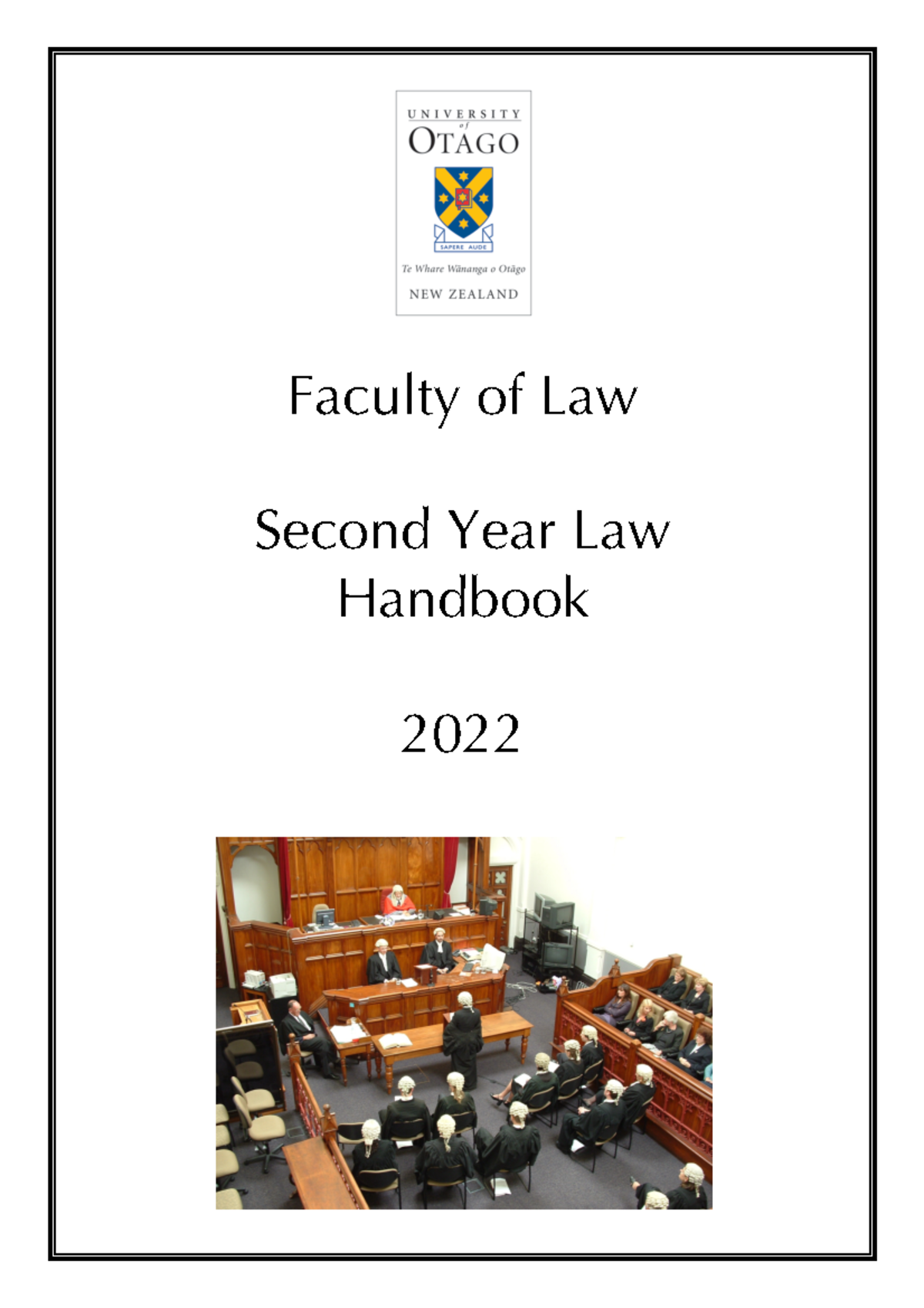 Second Year Law Handbook 2022: Faculty of Law Guide - Studocu