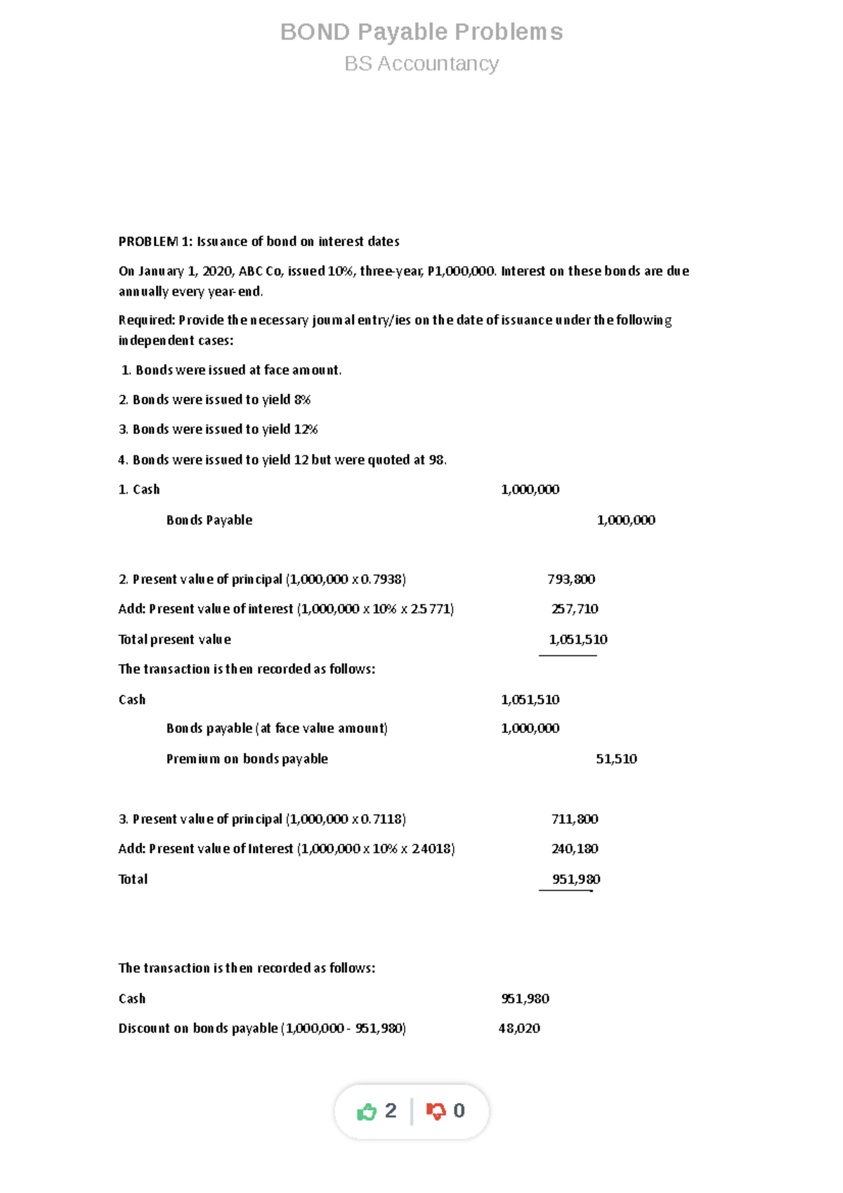 BOND Payable Problems: Issuance, Premium, Discount & Retirement ...