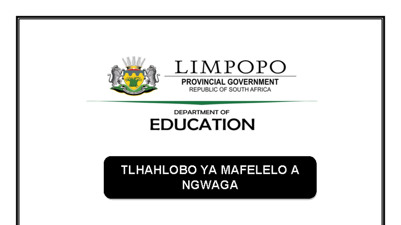 Sepedi FAL Grade 10 P1: Tlhahlo ya Go Swaya 2025 Memo - Studocu