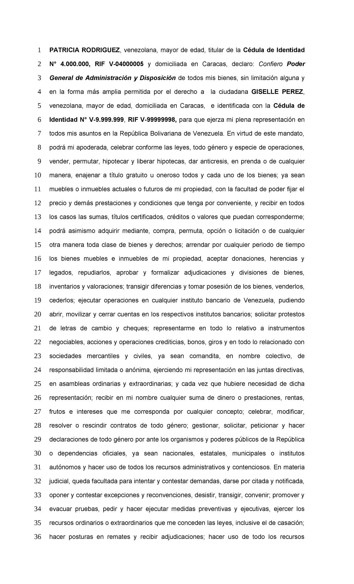 Modelo de Poder General de Administración en Venezuela - Studocu