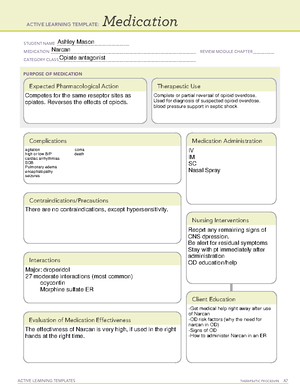ATI Influenza med sheet - ACTIVE LEARNING TEMPLATES THERAPEUTIC ...