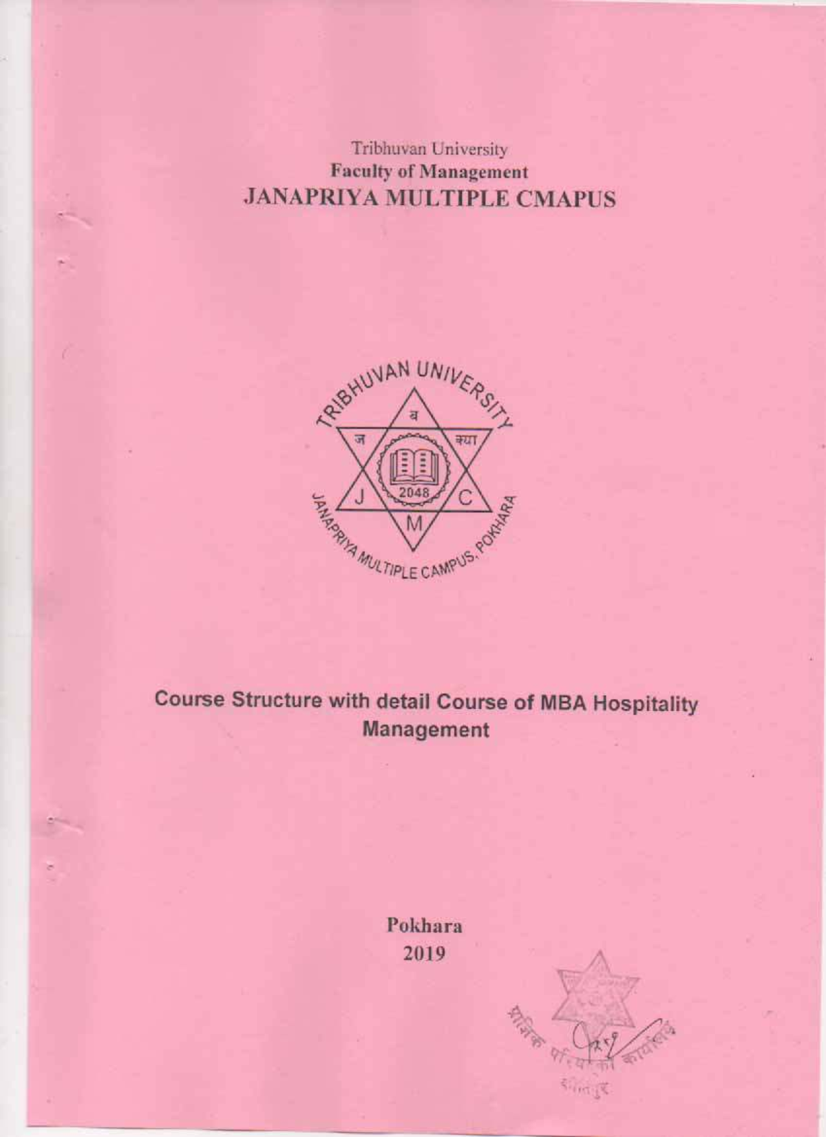 MBA Hospitality Management Course Structure & Program Overview - Studocu