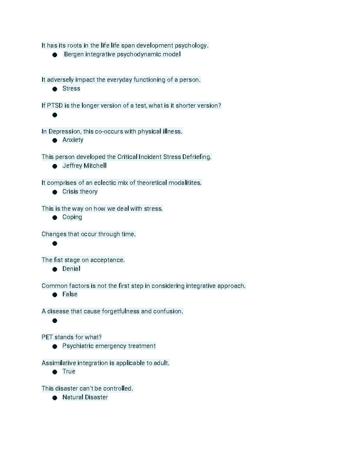 Final Quiz 1: Intro to Clinical Psychology Insights and Key Concepts ...