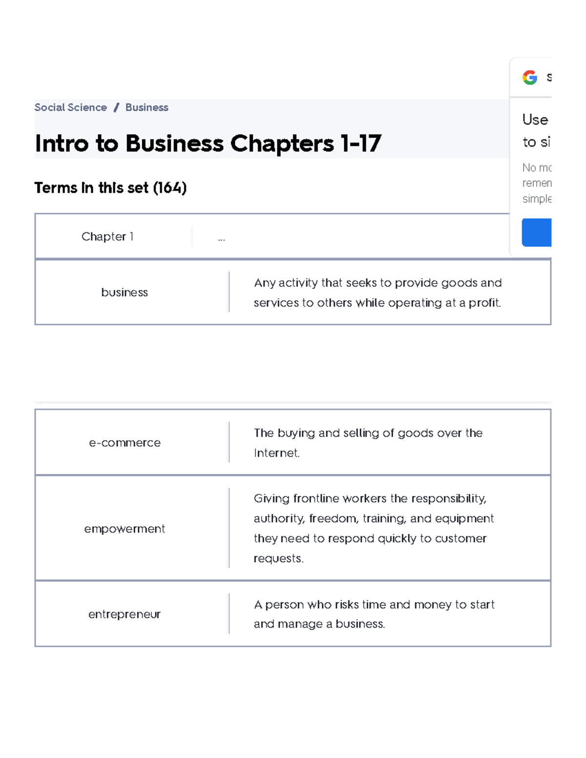 Intro to Business Chapters 1-17 Flashcards Quizlet - Intro to Business ...