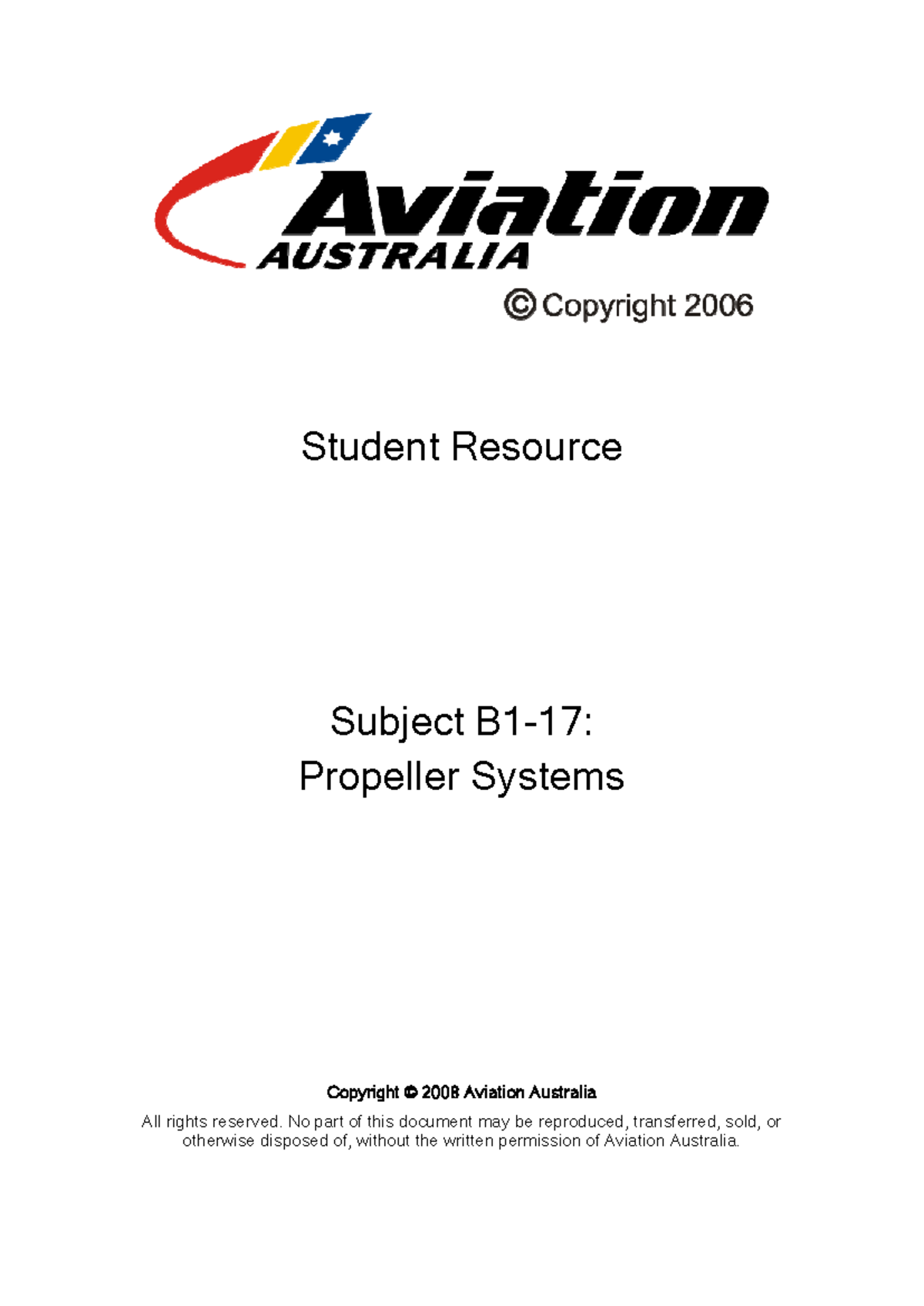 B1-17 Propeller Systems Study Notes: Fundamentals and Maintenance - Studocu