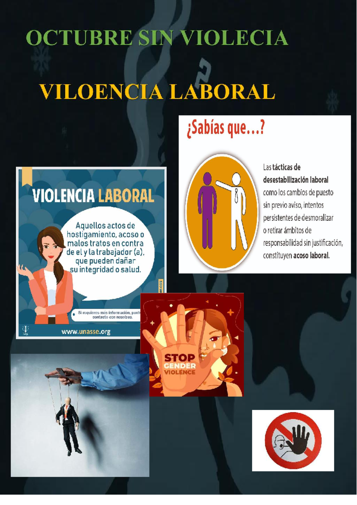 Octubre sin violencia - safgeg sfbadbtdbtd - EDU5350 - OCTUBRE SIN ...