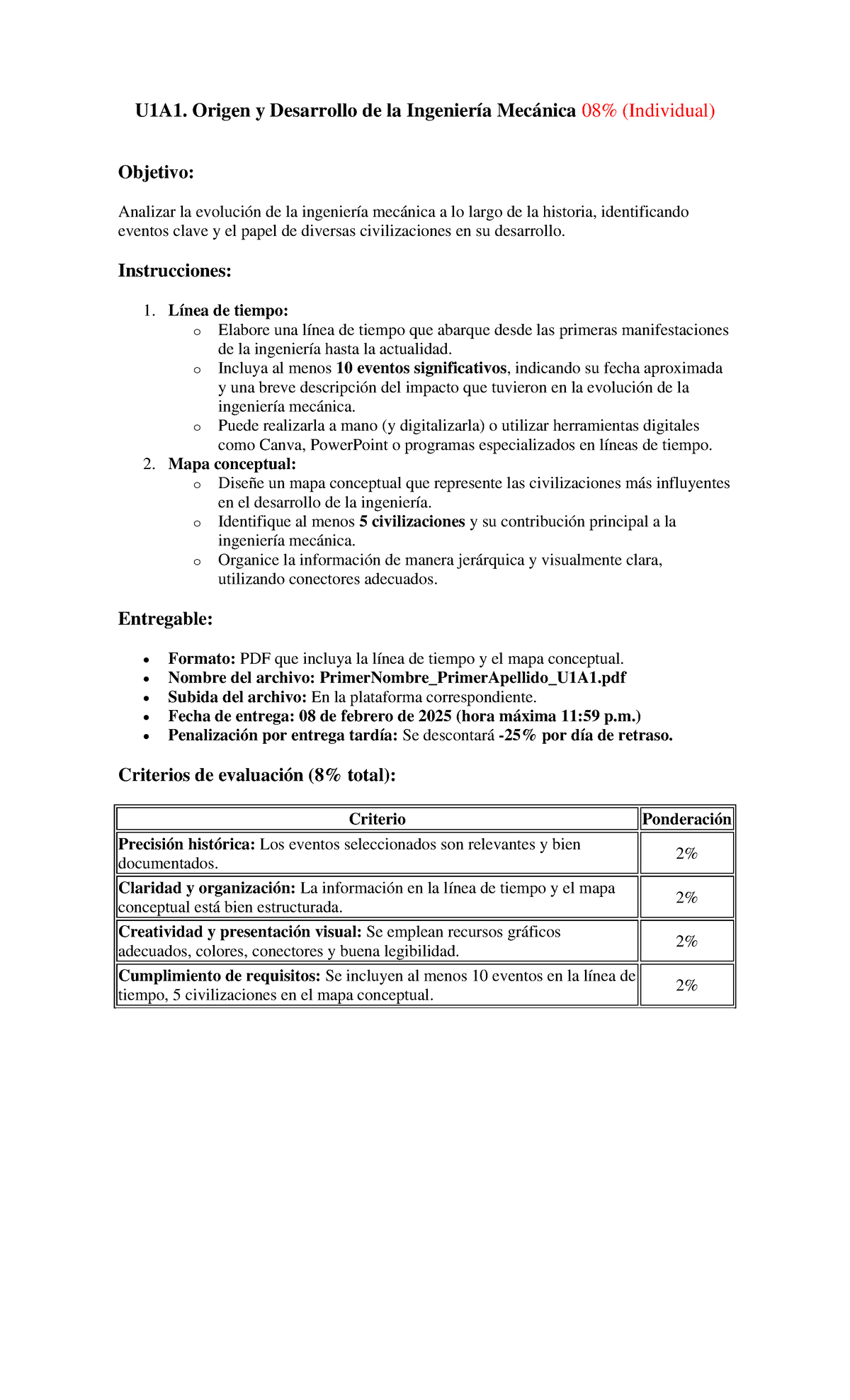 U1A1. Origen y Desarrollo de la Ingenier Ã­a Mec Ã¡nica - U1A1. Origen ...