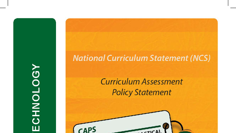 CAPS Electrical Technology Curriculum Assessment Policy Grades 10-12 ...