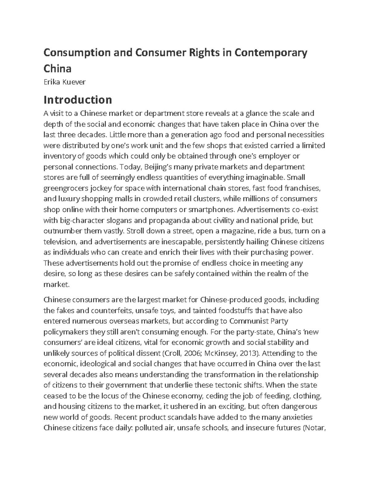 Chapter 9 copy Consumer Culture - Consumption and Consumer Rights in ...