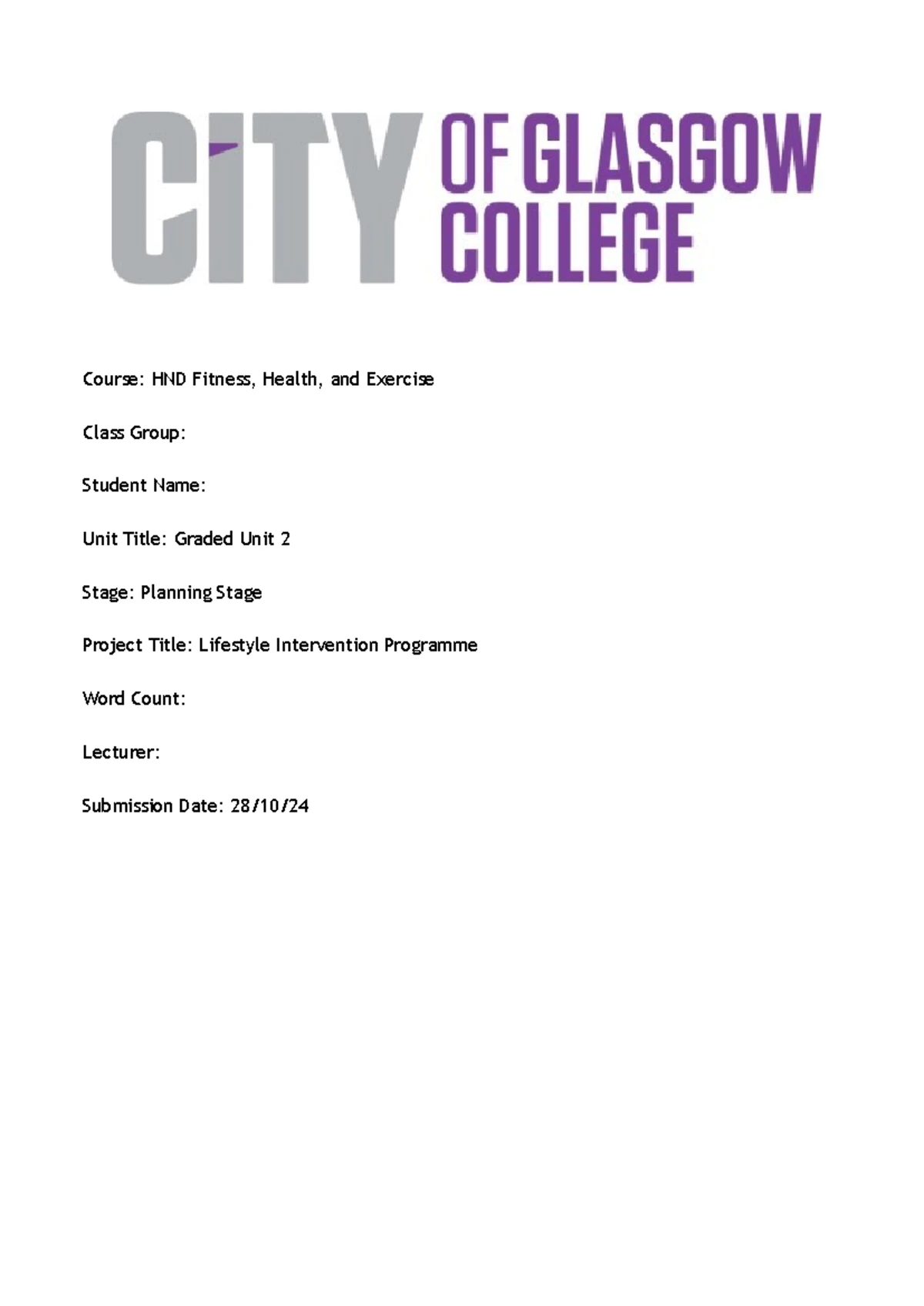 Graded unit - Evaluation stage (Kyle Crossan) - Name: Kyle Crossan ...