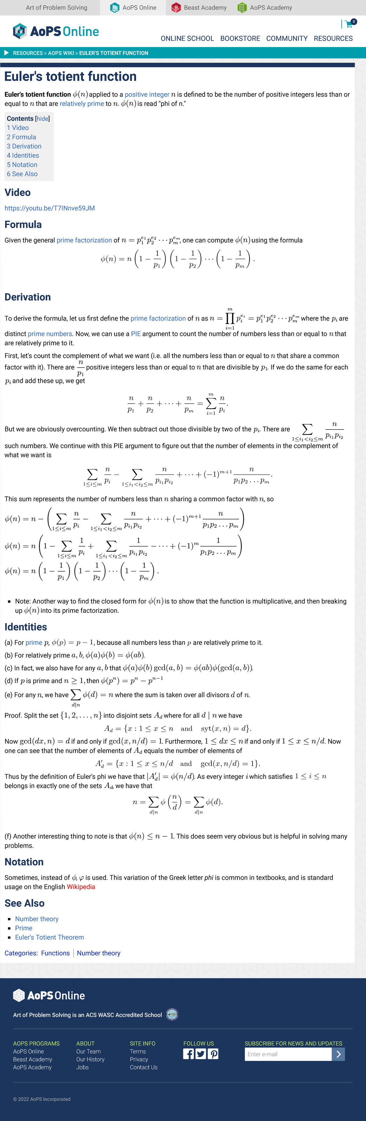 Totient Function: Understanding and Applications in Number Theory - Studocu
