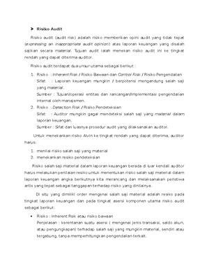 Pengauditan Asersi Dalam Auditing - Asersi Manajemen dalam Auditing ...