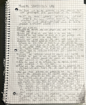M M lab FLY LAB 1 - worksheet - The natural neceuse n value of with an ...