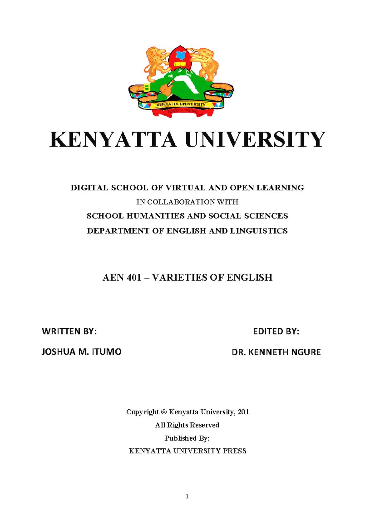 Analysis of "A Freedom Song" Poem by Marjorie Oludhe Macgoye - Studocu