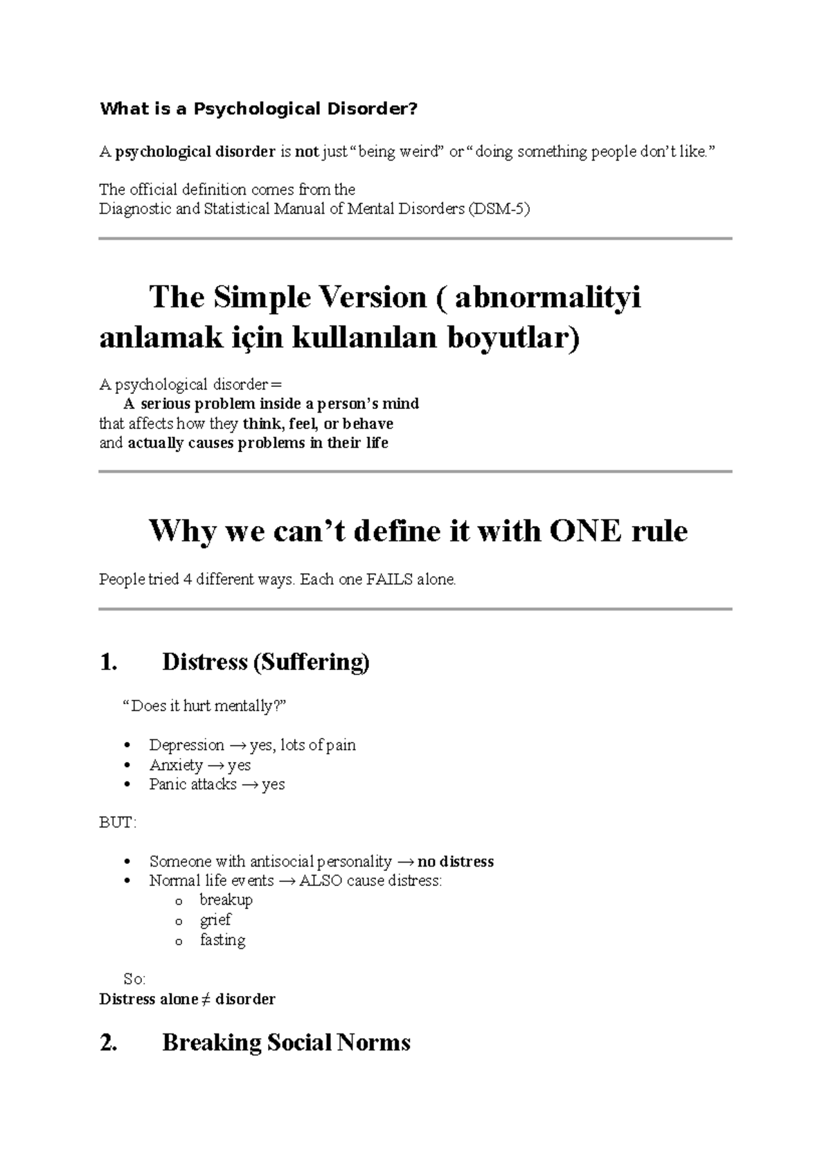Psychological Disorders: Definitions, Stigma, and Historical ...