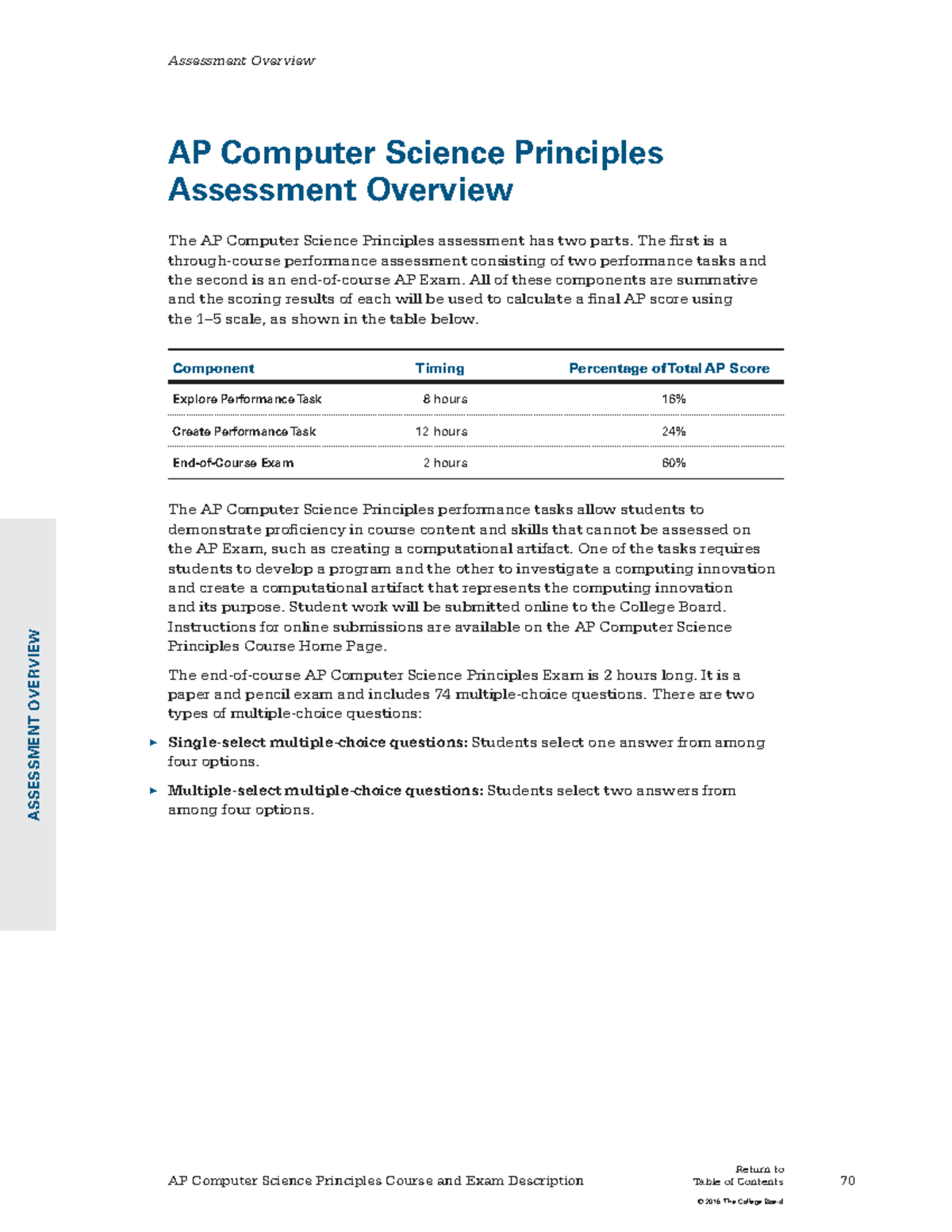 Ap Comp Sci Principles Exam Prep 70 Return To Table Of Contents Ap Computer Science Principles