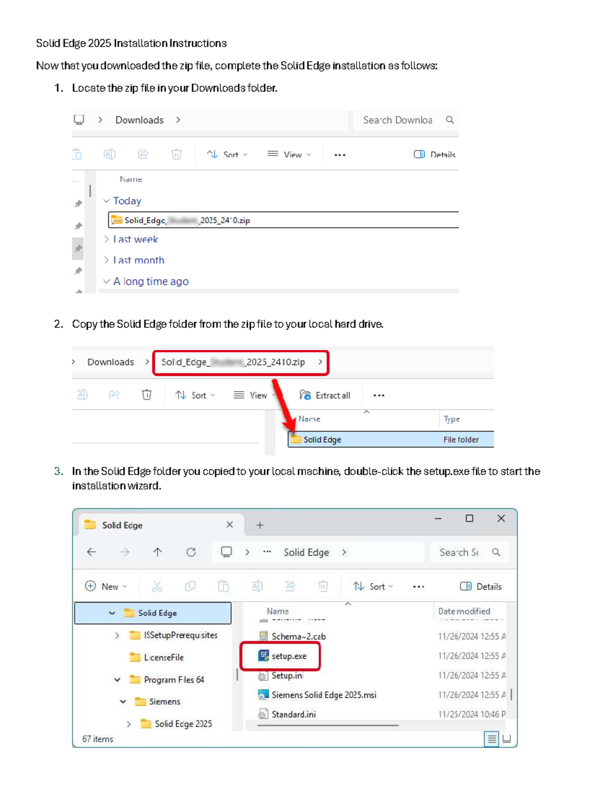 Solid Edge 2025 Installation Guide and Readme Instructions - Studocu