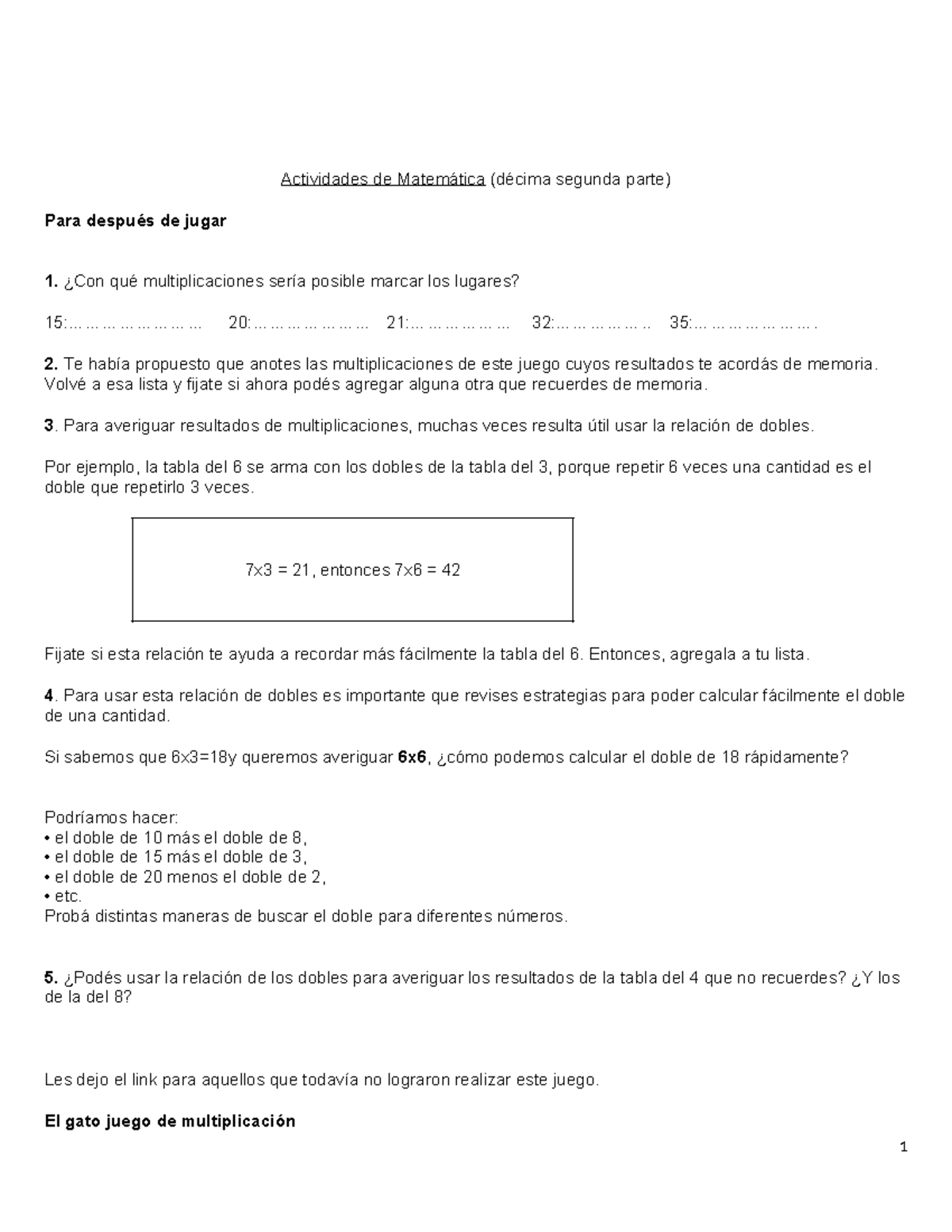 Actividades en casa (decima segunda parte) - Actividades de Matemática ...
