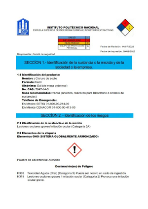 Nom-018 - Normas - NORMA Oficial Mexicana NOM-018-STPS-2015, Sistema ...