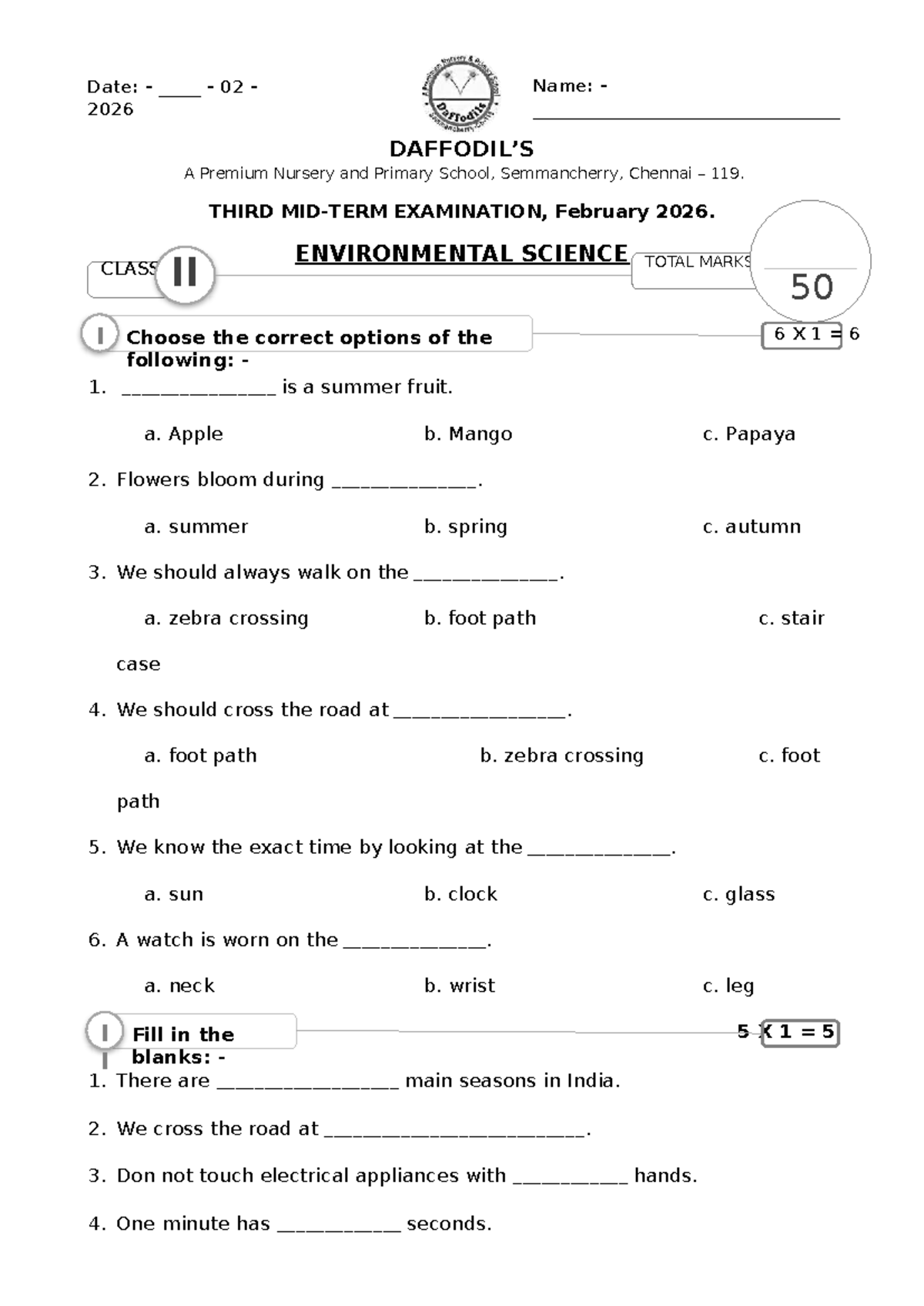 Class II Environmental Science Third Midterm Exam Questions - Studocu