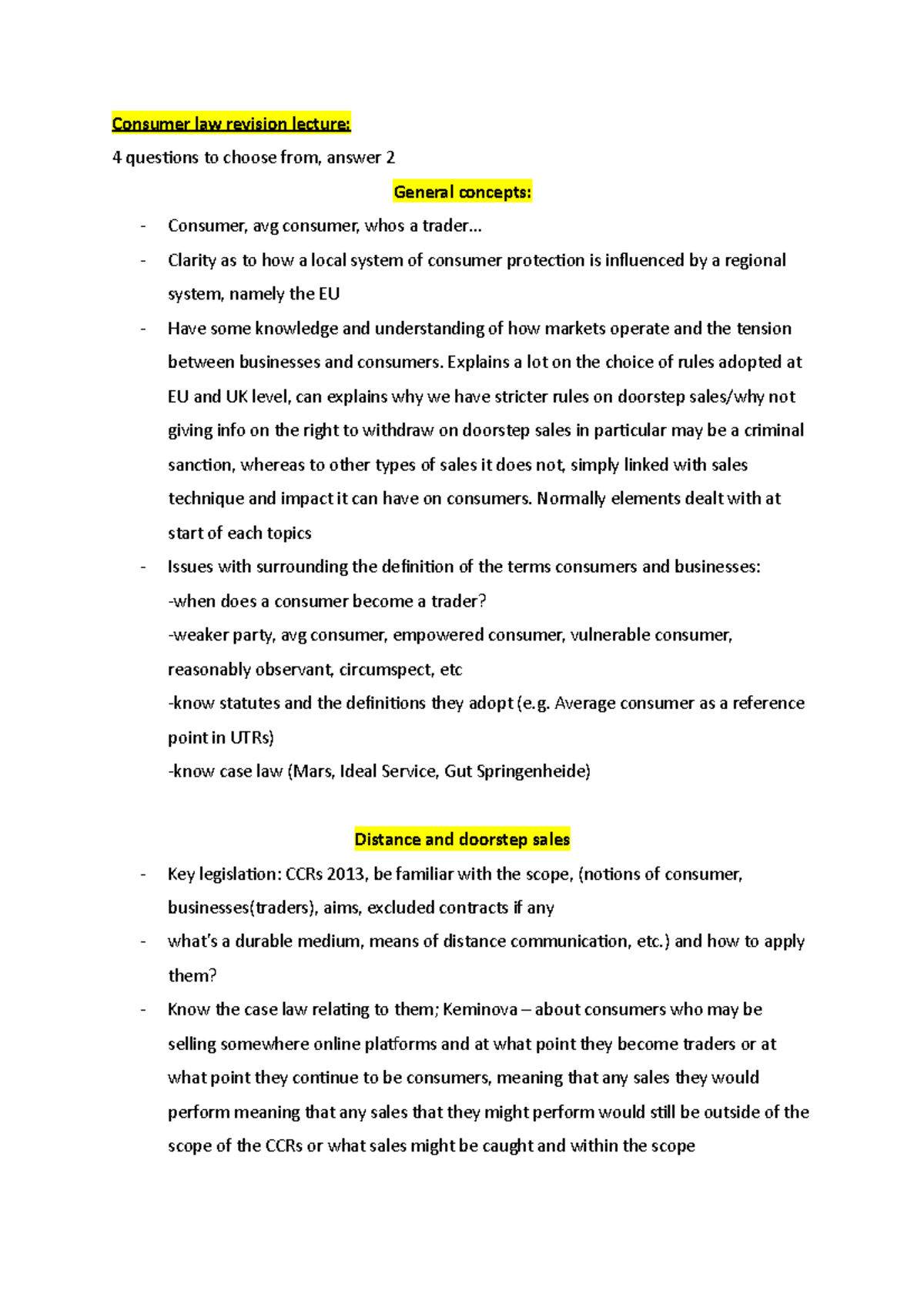 Consumer law 1 - .. Clarity as to how a local system of consumer ...