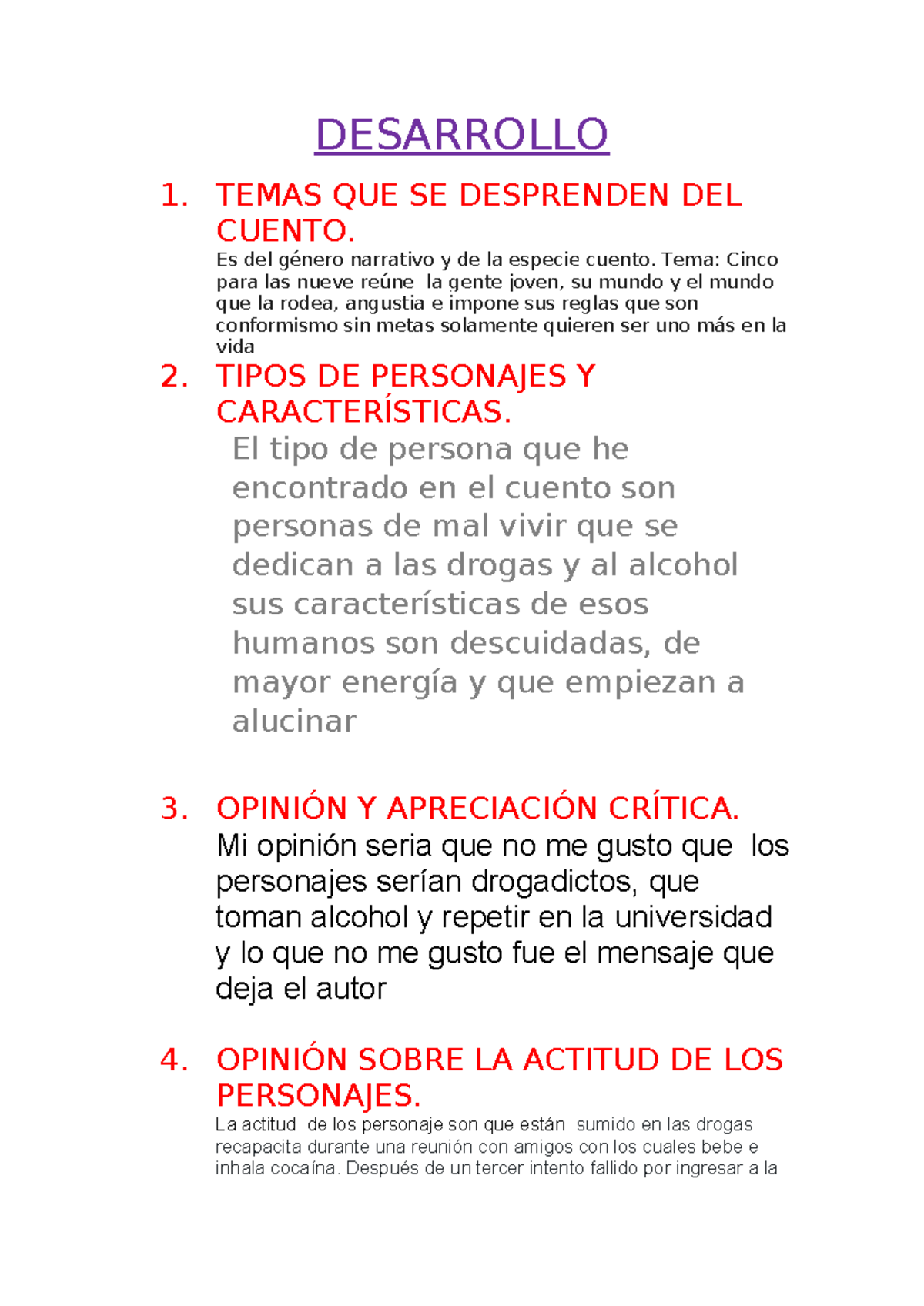Análisis del Cuento "Cinco para las Nueve": Temas y Personajes - Studocu