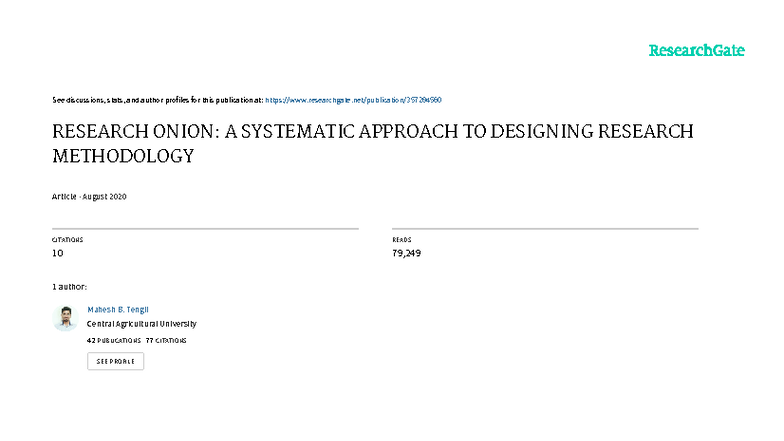 AESA-BLOG-132: Research Onion Framework for Methodology Design - Studocu