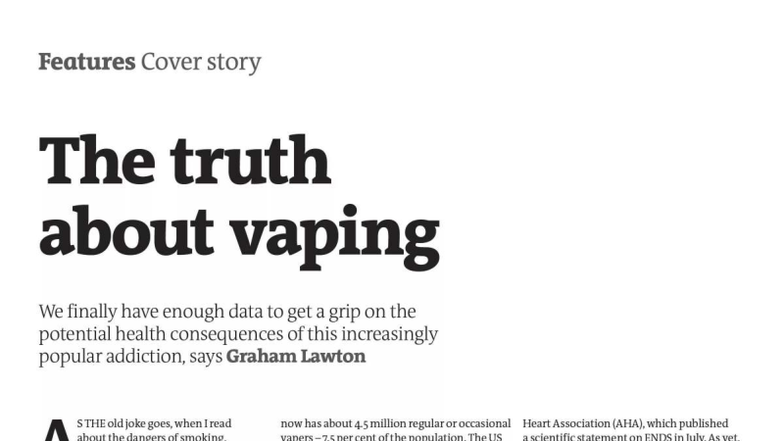 The Truth About Vaping: Health Impacts and Youth Trends - Studocu