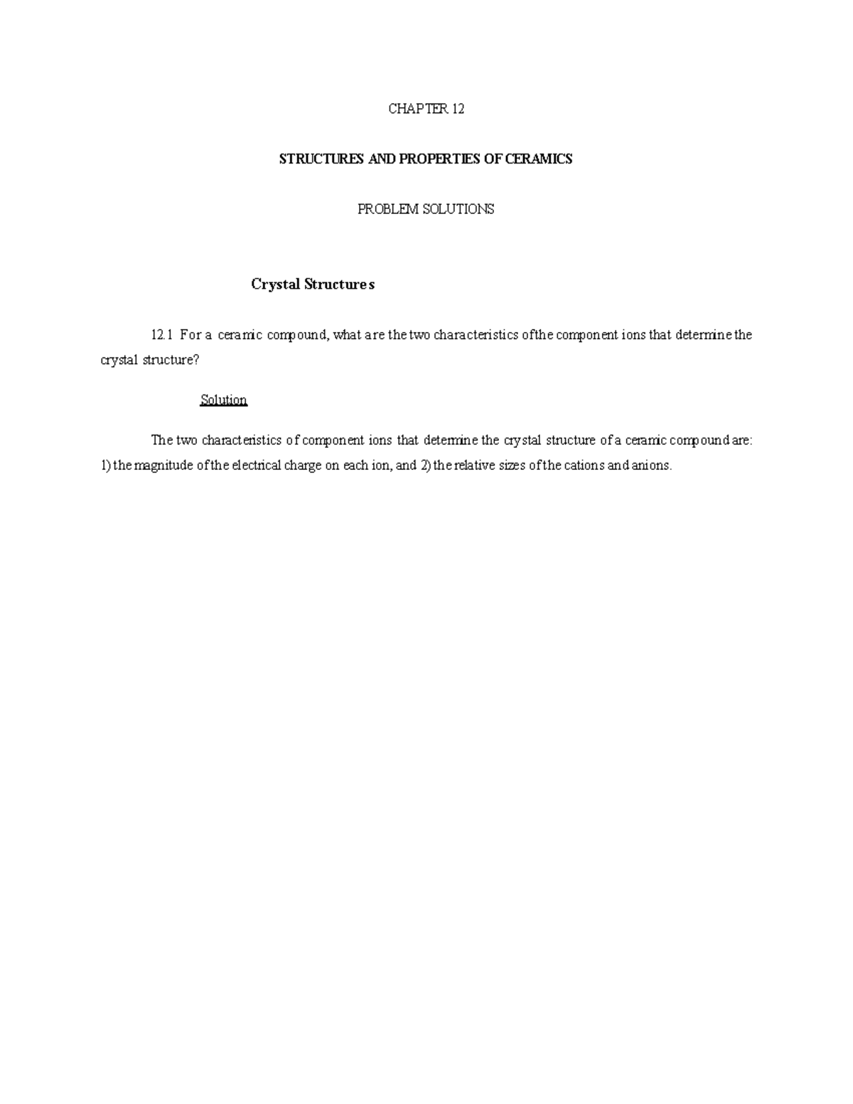 Ch12 Solution Manual Material Science and Engineering 8th Edition ...