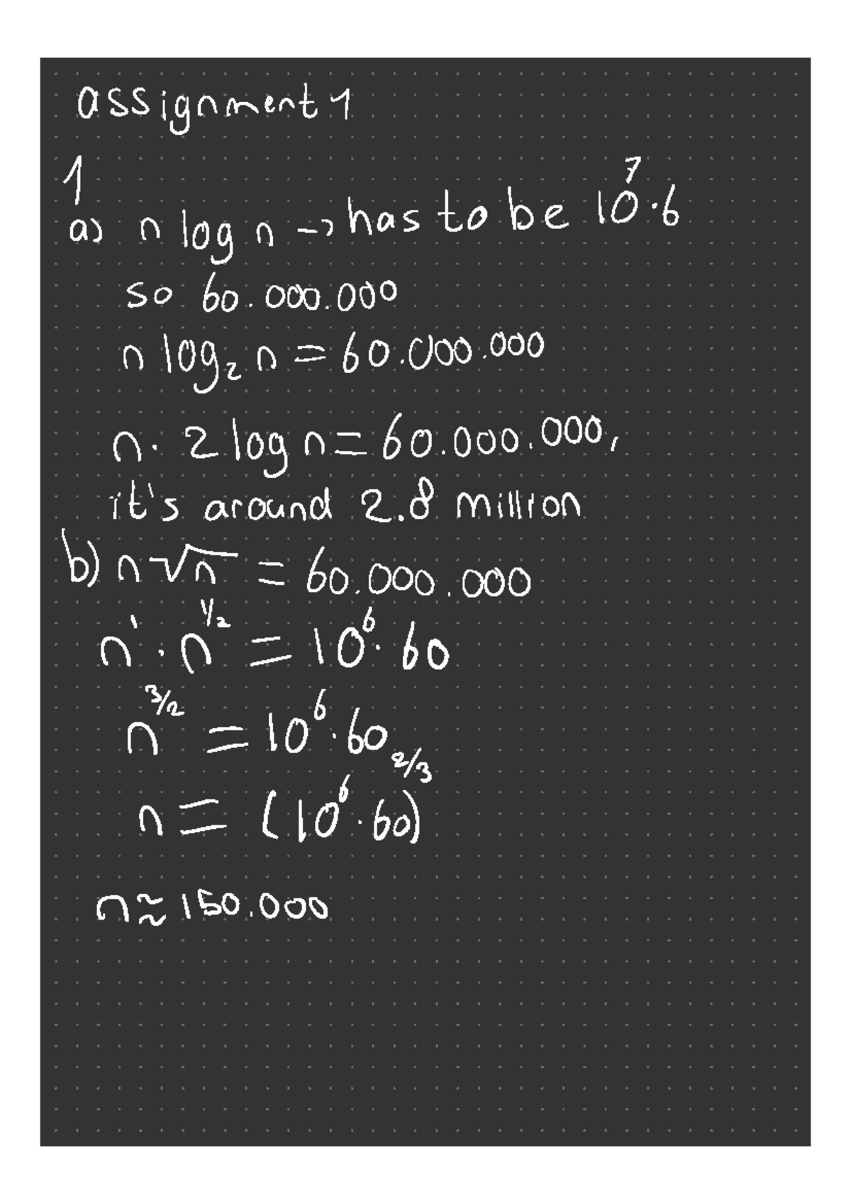 ADS Assignment 1 - Analysis of Logarithmic Functions and Complexity ...