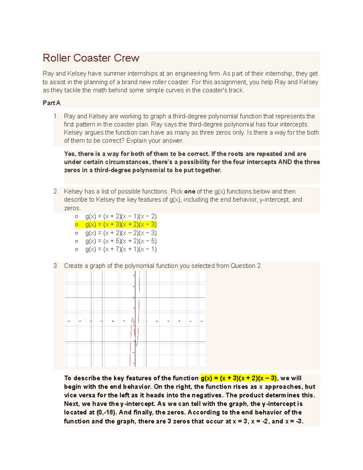 07.05 Roller Coaster Crew: Analyzing Polynomial Functions and Graphs ...