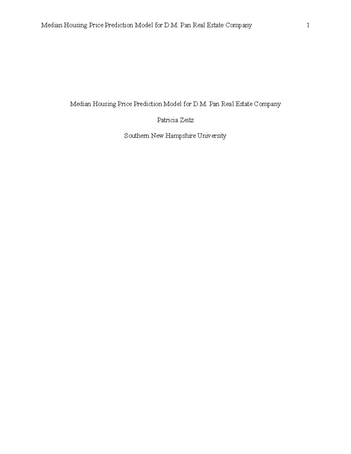 MAT 240 Module Five Assignment - Hypothesis Testing for Regional Real ...