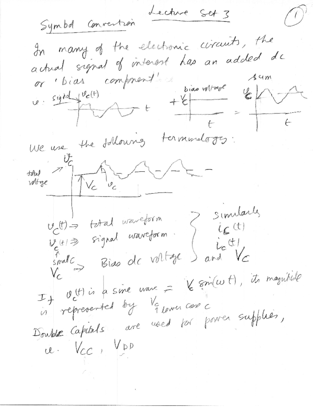 Lecture Set 3: Signal and Amplifier Analysis in Electronics - Studocu