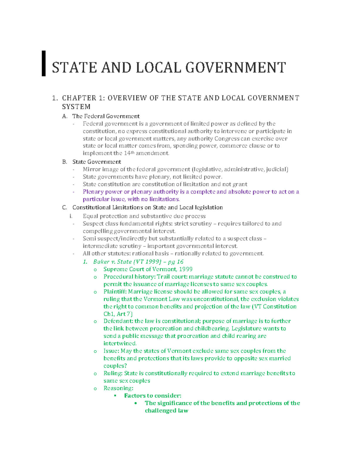 State and Local Government: Key Concepts and Constitutional Frameworks ...