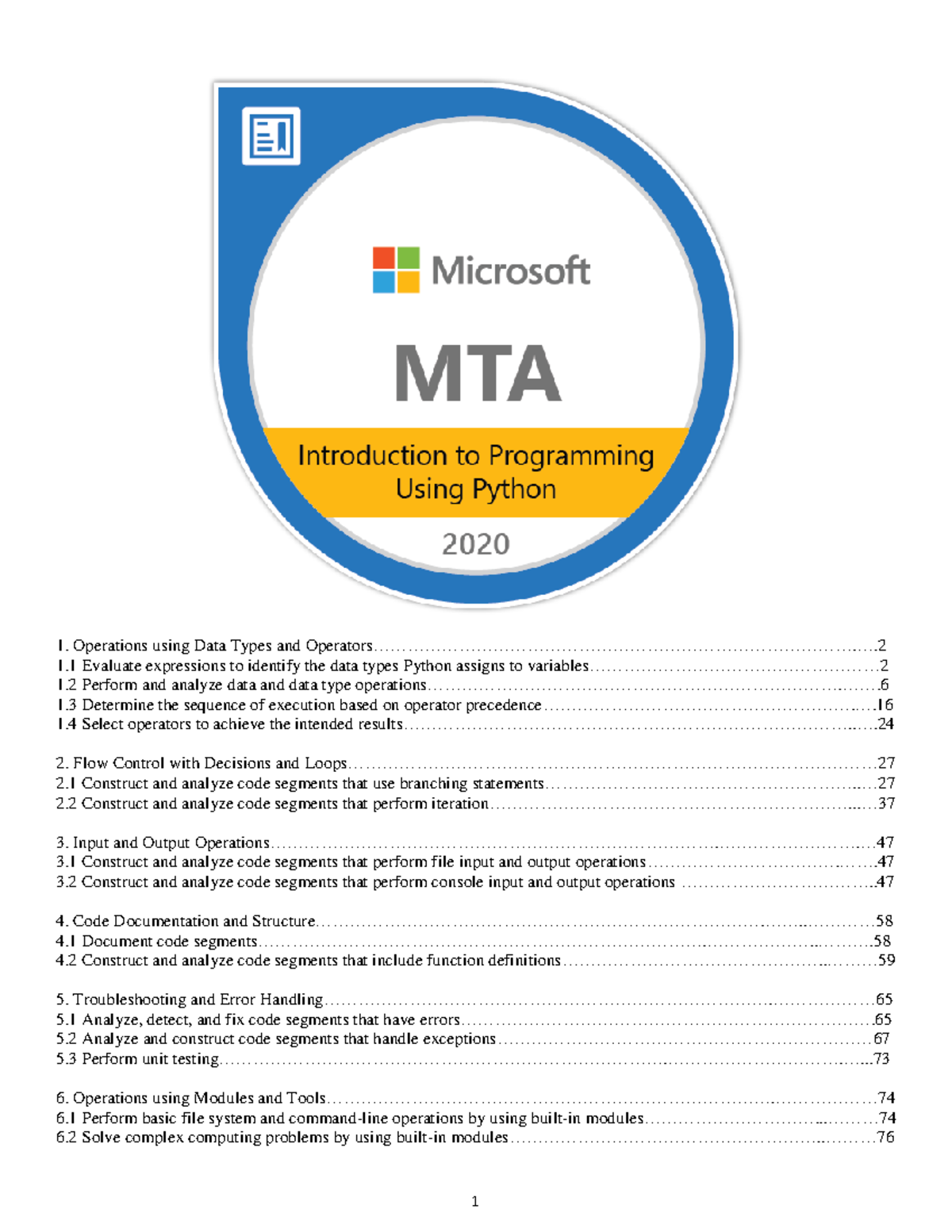 Python Programming Concepts: Data Types, Flow Control, and More - Studocu