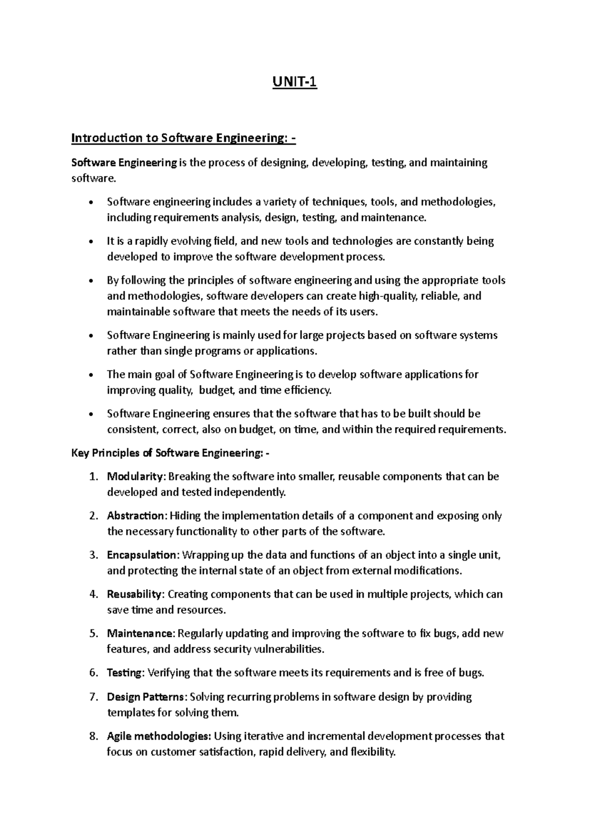 Software Engineering Principles and Practices (BMC302) - Studocu