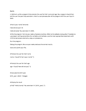 2-3 Assignment Py Charm Intro - Name: Jesel Reyes Professor: Chintan Thakkar Course: IT-140-X 10 ...