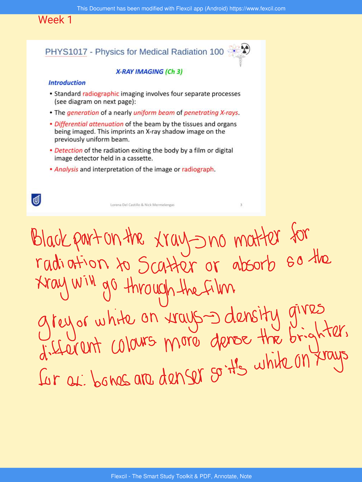 Week 1 Lecture Notes on PHYS1017: Physics for Medical Radiation - Studocu