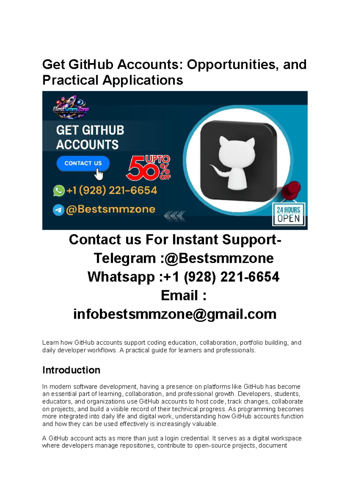 GitHub Accounts: Educational Opportunities & Practical Applications ...