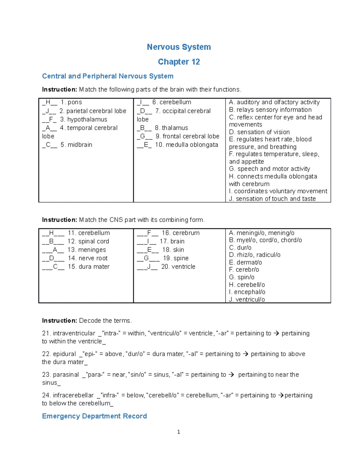 MOA110 Week 6 Assignment: Medical Office Procedures Overview - Studocu