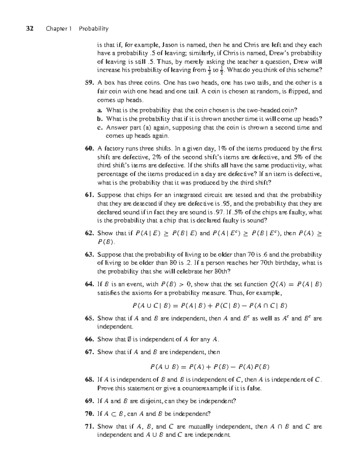 Mathematical Statistics and Data Analysis 3ed – Chapter 1 Probability - Studocu