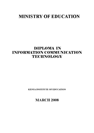 ICT System Support Notes - UNIT TITLE: ICT SYSTEM SUPPORT UNIT CODE ...