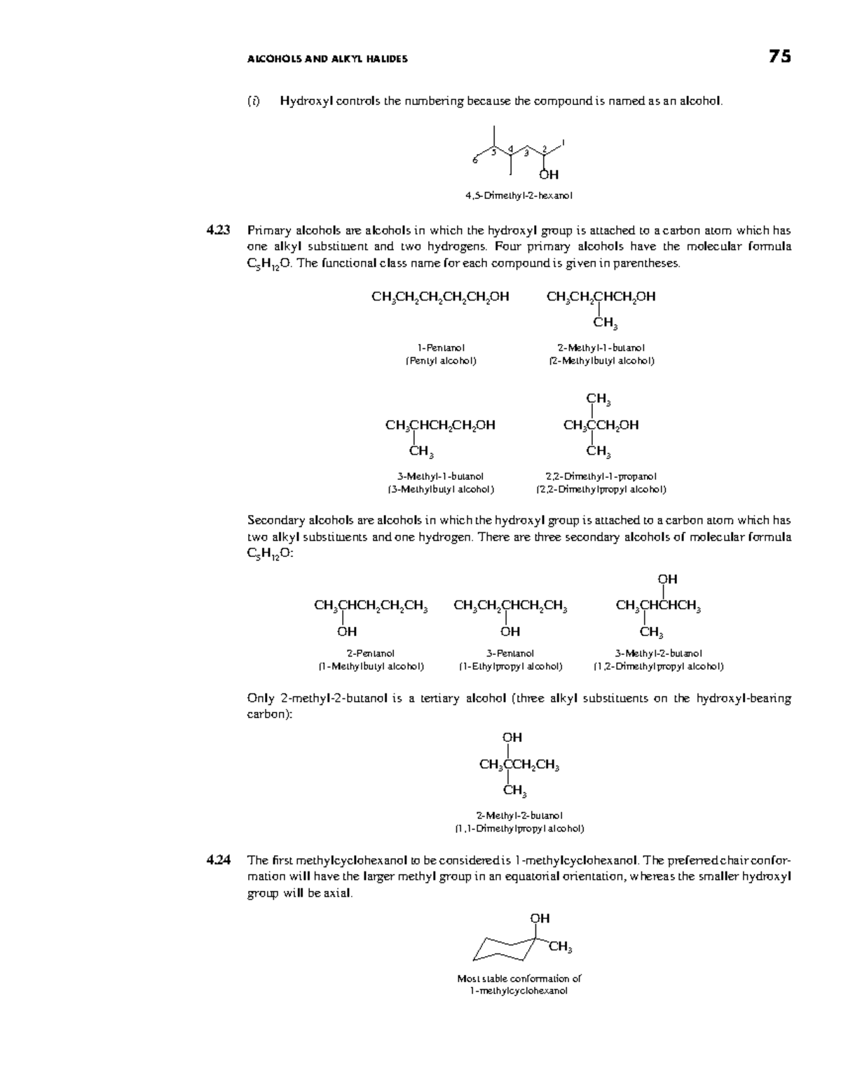 Organic Chemistry 4th Ed: Alcohols & Alkyl Halides Overview - Studocu