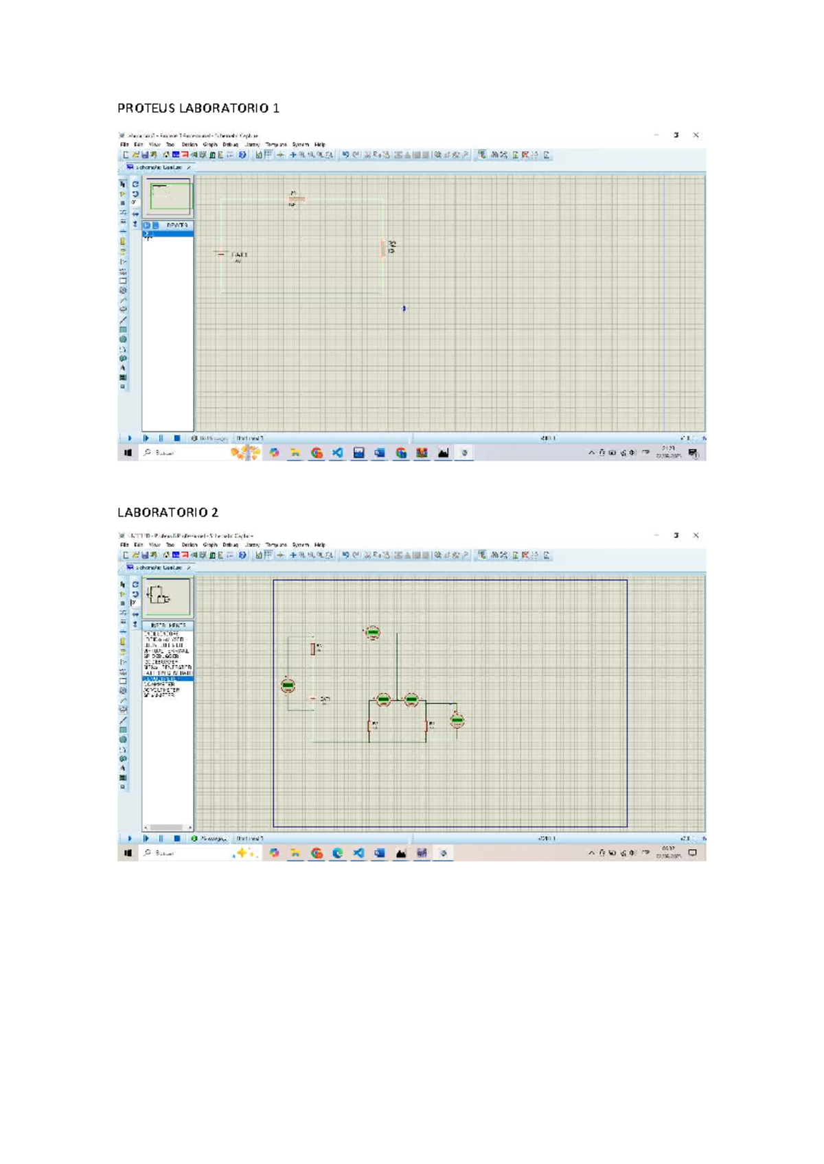 Proteus Lab 1 & 2: Schematic Capture Overview - Studocu