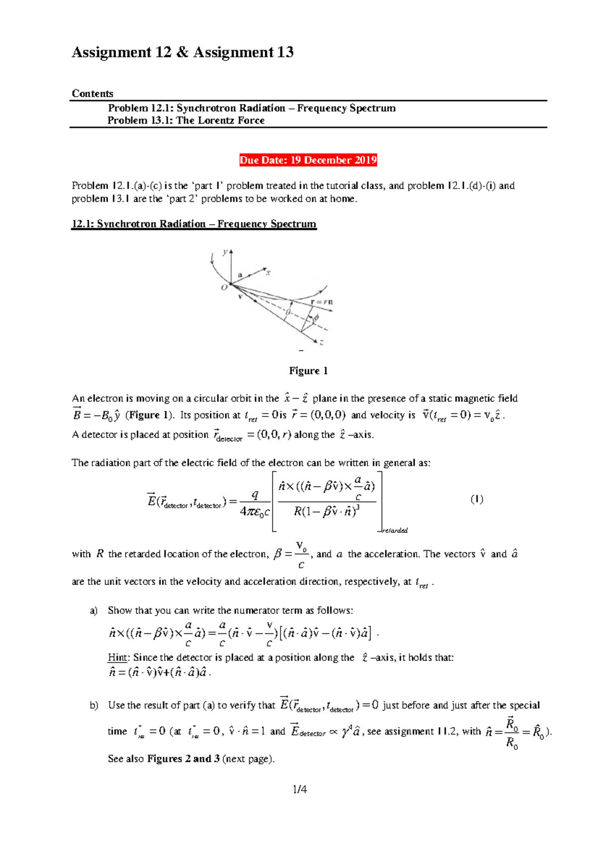 Assignment week12 and Assignment 13 2019-2020 - Assignment 12 ...