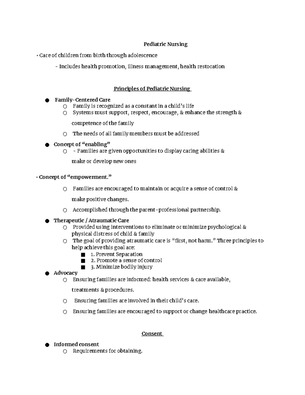 Peds 3600 Exam 3 Notes: Key Topics & Interventions for Pediatric Care ...