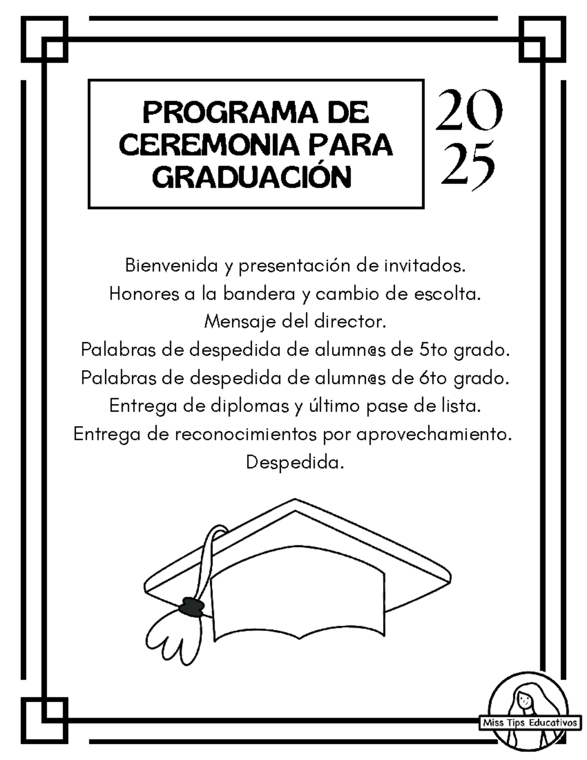 Programa de Ceremonia de Graduación 2024-2025 - Studocu