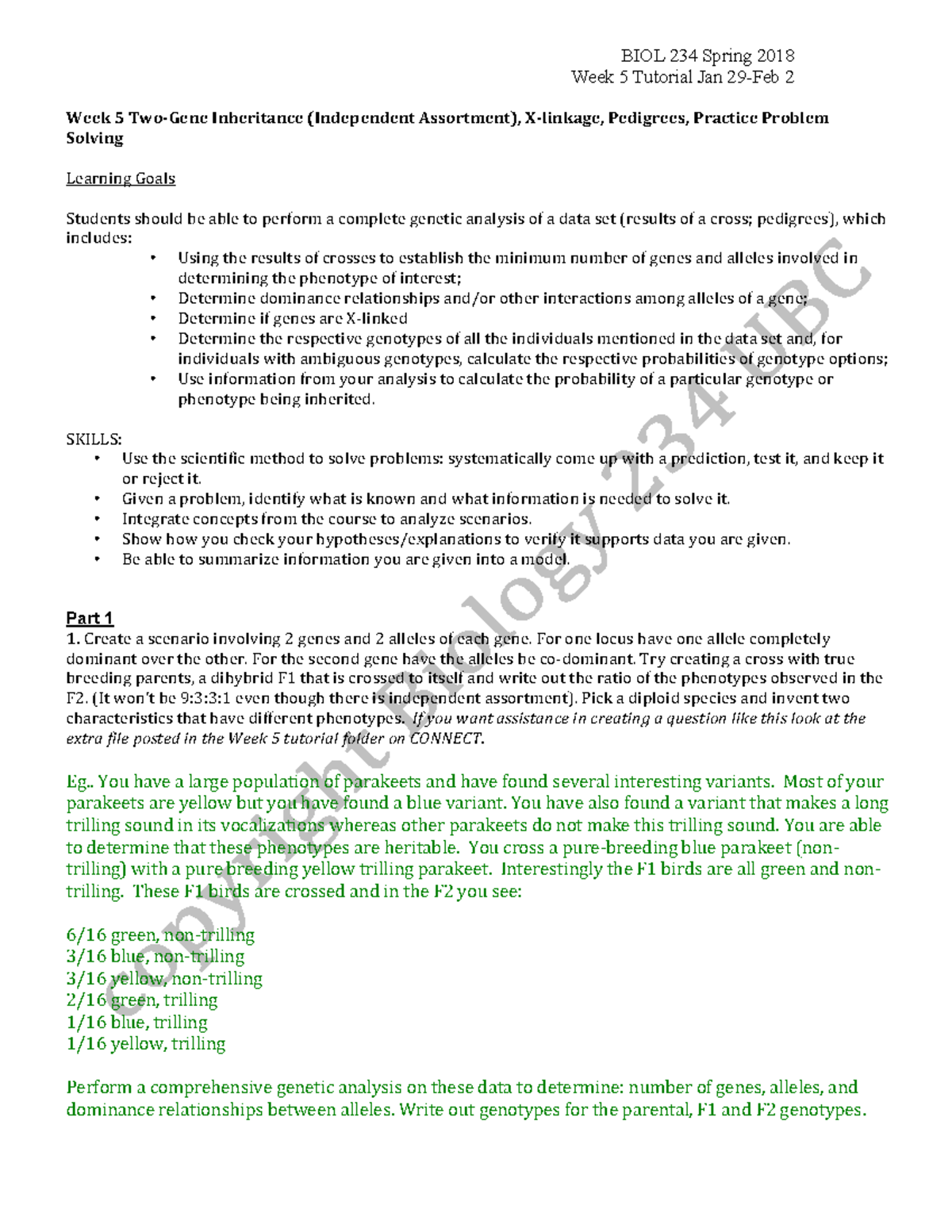 Week 5 Tutorial Problem Set Answers (Connect) - Spring 2018 - Studocu