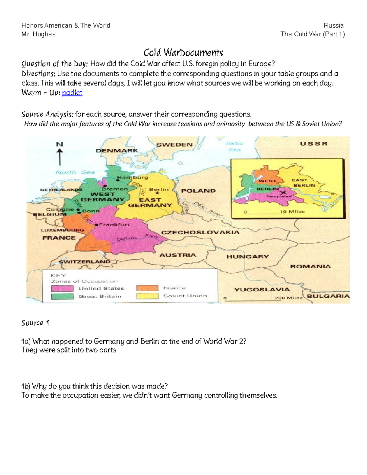 Cold War Source Analysis Notes (HIST 101) - Studocu