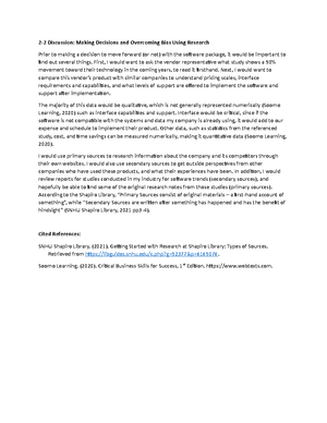 BUS-225 - Project Two - Speaker Notes - Speaker Notes BUS-225: Project ...